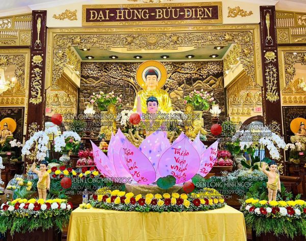 Các Mẫu Đài sen Phật cỡ lớn trang trí | Đèn lồng Minh Ngọc
