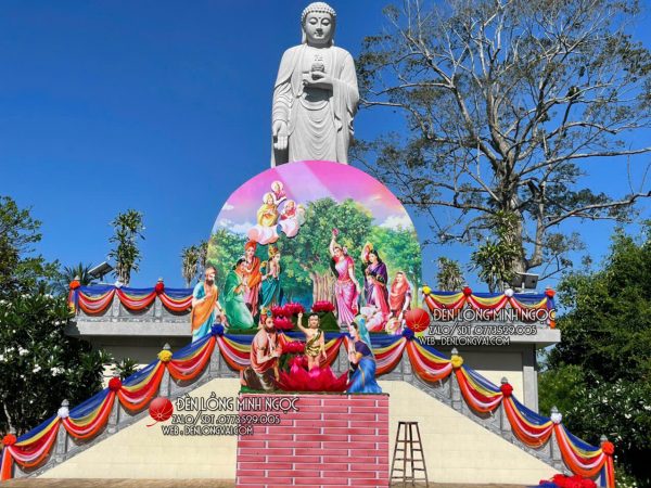 Các Mẫu Đài sen Phật cỡ lớn trang trí | Đèn lồng Minh Ngọc