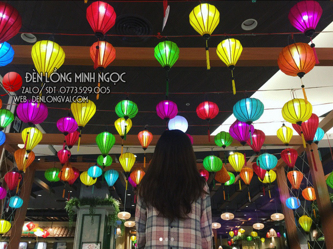 Đèn lồng lụa truyền thống mùa trung thu | Đèn lồng Hội An